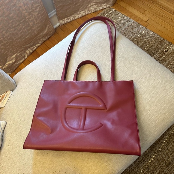 Telfar | Bags | Oxblood Telfar Large Shopping Bag | Poshmark